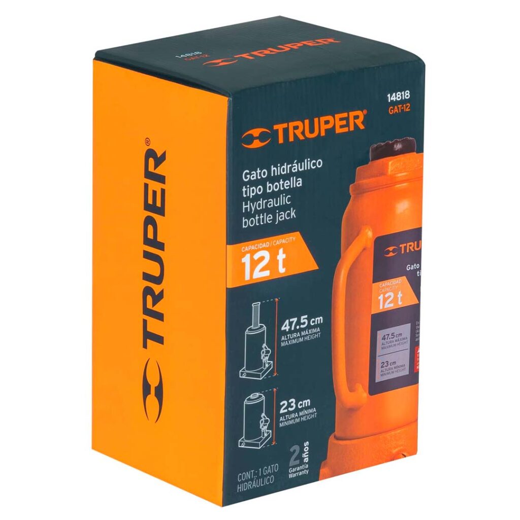 Gata hidráulico de botella de 4 Ton, Truper